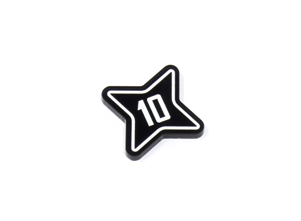 Damage 10 Acrylic Token Set Compatible With Star Wars Deckbuilding ...