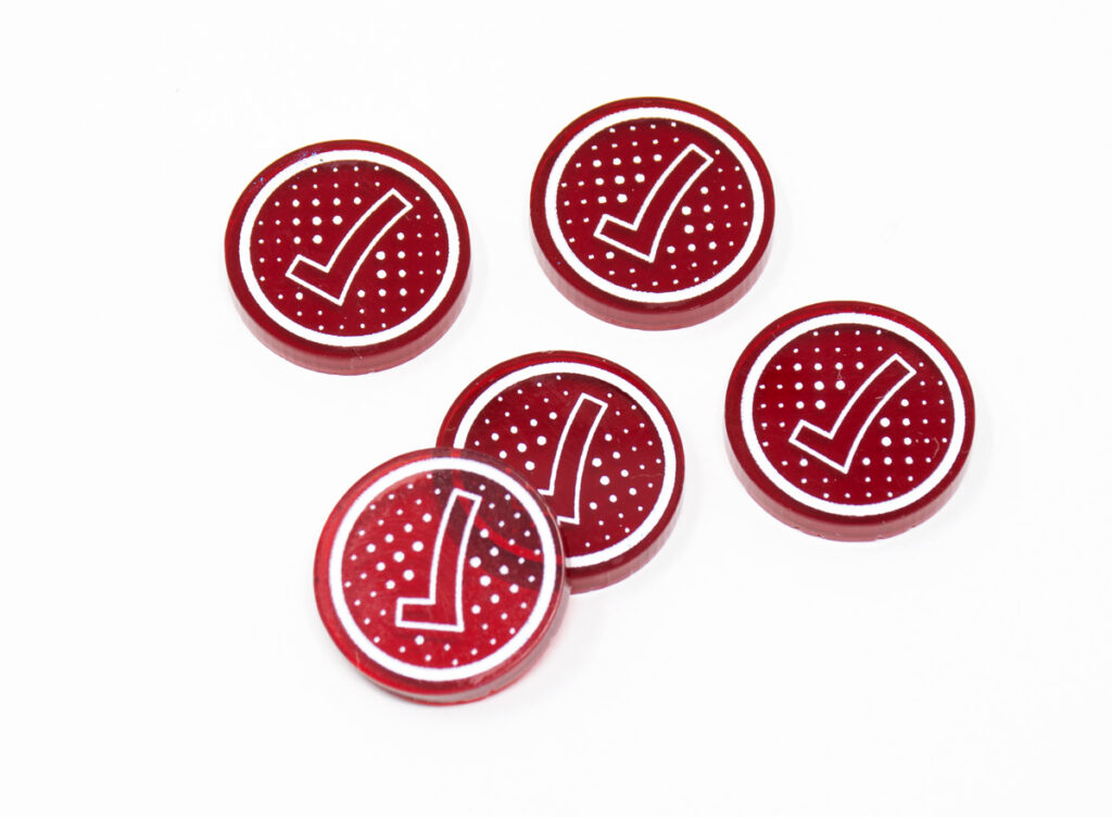 5x Red Activated Tokens Compatible With Marvel Crisis Protocol ...